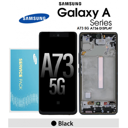 Samsung Galaxy A73 5G A736 OLED Display screen (Service Pack) [Black ...