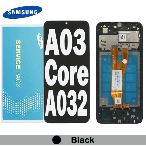 Samsung SM-A032 A03 Core LCD touch screen with frame (Service Pack ...